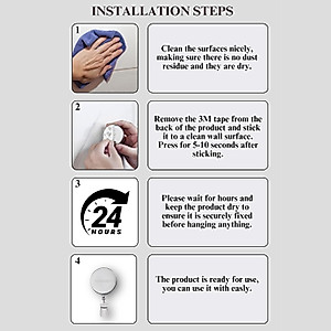 Towel Racks for Bathroom – Retractable and Extendable Towel Holders – 3M Adhesive Stainless Steel Towel Hangers – Wall-Mounted Bathroom and Kitchen Towel Organizers (1)