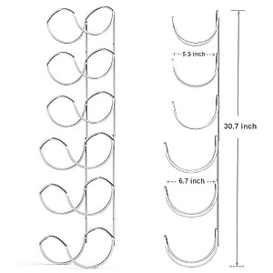 Towel Rack, Adhesive Towel Racks for Bathroom Glass Tiles Wall, No Drilling Bathroom Towel Rack, Towel Storage Holder for RV Camper (Silver)