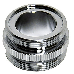 Danco 10524 15/16 in.-27M x 15/16 in.-27M Chrome Male/Male Aerator Adapter, Chrome