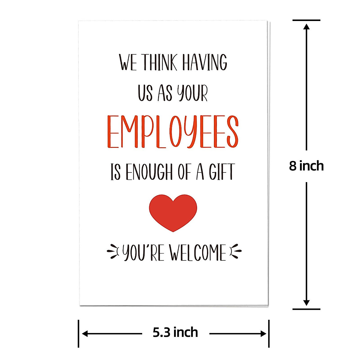 Arsagen Jokey Happy Boss's Card for Team Leader, Employer Appreciation Card, Hilarious Birthday Card for Manager, Funny Boss Day Card