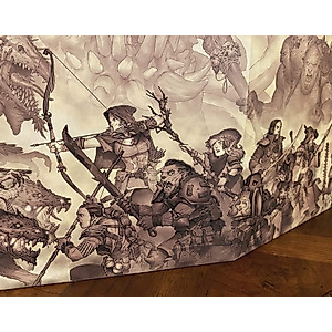 Stat Trackers DM Screen for 5th Edition: Dry-Erase with Built in hit Point Tracker, Essential 5e Rules Reference, Amazing Illustration