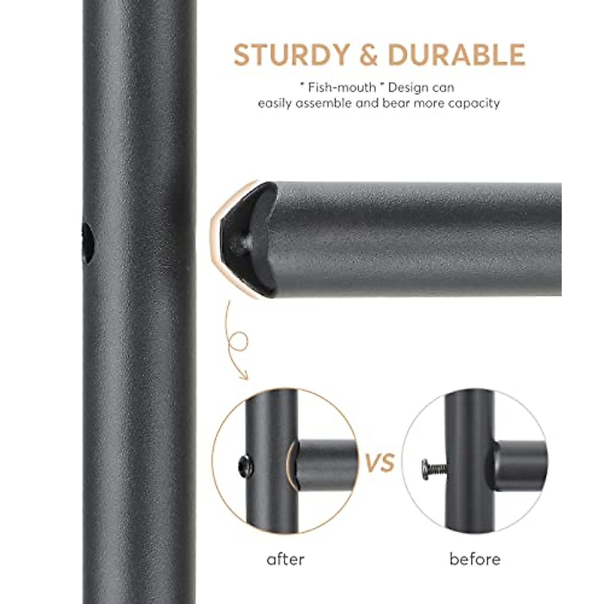 LIFEFAIR Clothing Garment Rack Double Rail Heavy Duty Rolling Clothes Rack with Wheels and Bottom Shelves Capacity 550 lbs Hanging Organizer Stand