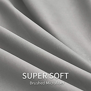 EaseHome Grey Full Size Sheets -Deep Pocket to 18 inches Mattress 4 Piece - Premium Bedding Sheets & Pillowcases Collection-Extra Soft