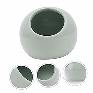 OATIPHO 1pc Hamster Igloo Outdoor Enclosure Outdoor Fencing Rat Cage Accessories Small Hamster Hideout Chinchilla Cave Small Animal Ceramic Critter Pet Habitat Durable Pet Bed Pet Supply