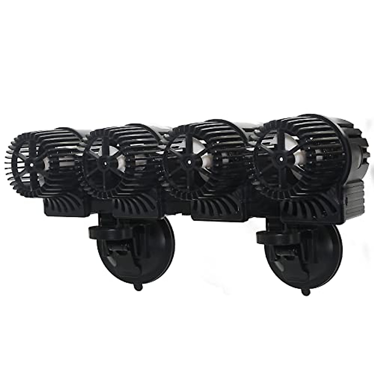 Upettools Wavemaker Aquarium Circulation Pump, Aquarium Controllable Submersible Circulation Powerhead Powerful Suction Cup 4-Head Pump for Freshwater & Saltwater 48000L/H