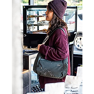 HAIKU Amble Hobo Bag with Removable Shoulder Strap and Adjustable Crossbody Strap, Deep Forest