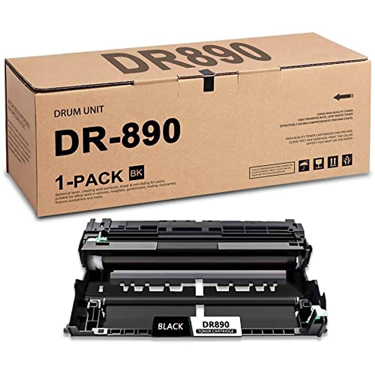 UOTYUE DR890 High Yield Black Drum Unit Compatible 1-Pack DR-890 Drum Replacement for Brother DR890 DR 890 HL-L6250DW HL-L6400DW HL-L6400DWT MFC-L6750DW MFC-L6900DW Printer