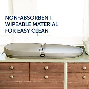 Waterproof Baby Changing Pad - Easy to Clean, Lightweight & Portable - Large Foam Cushion for Comfort - Jool Baby (Grey)