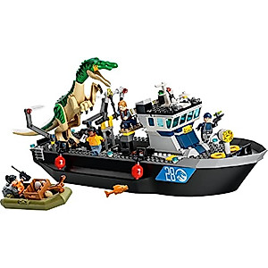 LEGO® Jurassic World Baryonyx Dinosaur Boat Escape 76942 Building Kit; Cool Toy Playset for Creative Kids