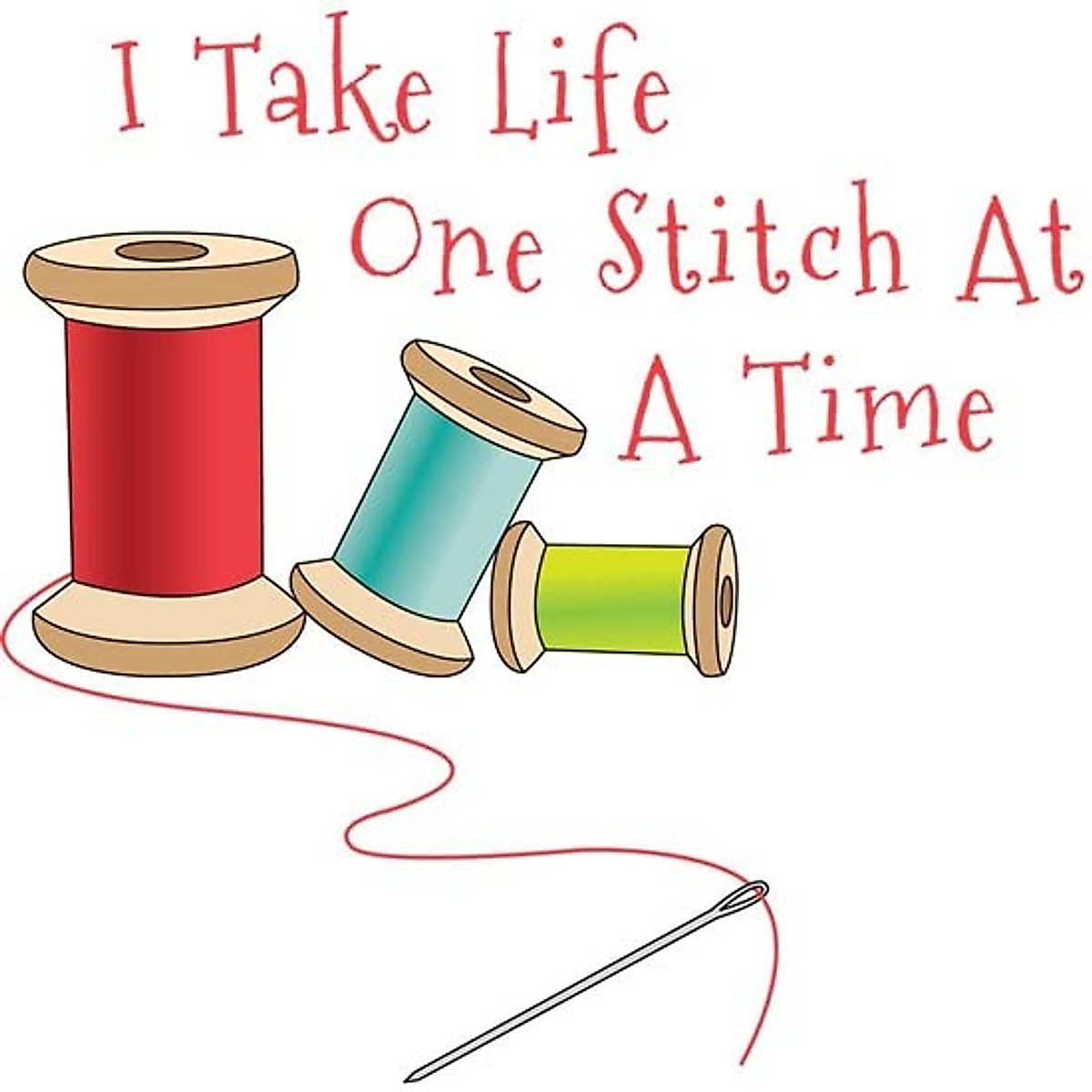 CafePress One Stitch At A Time Mugs Ceramic Coffee Mug, Tea Cup 11 oz