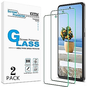 KATIN [2-Pack] Screen Protector For Motorola Moto One 5G Ace, Moto G 5G Tempered Glass, Bubble Free, Anti Scratch, 9H Hardness, Case Friendly