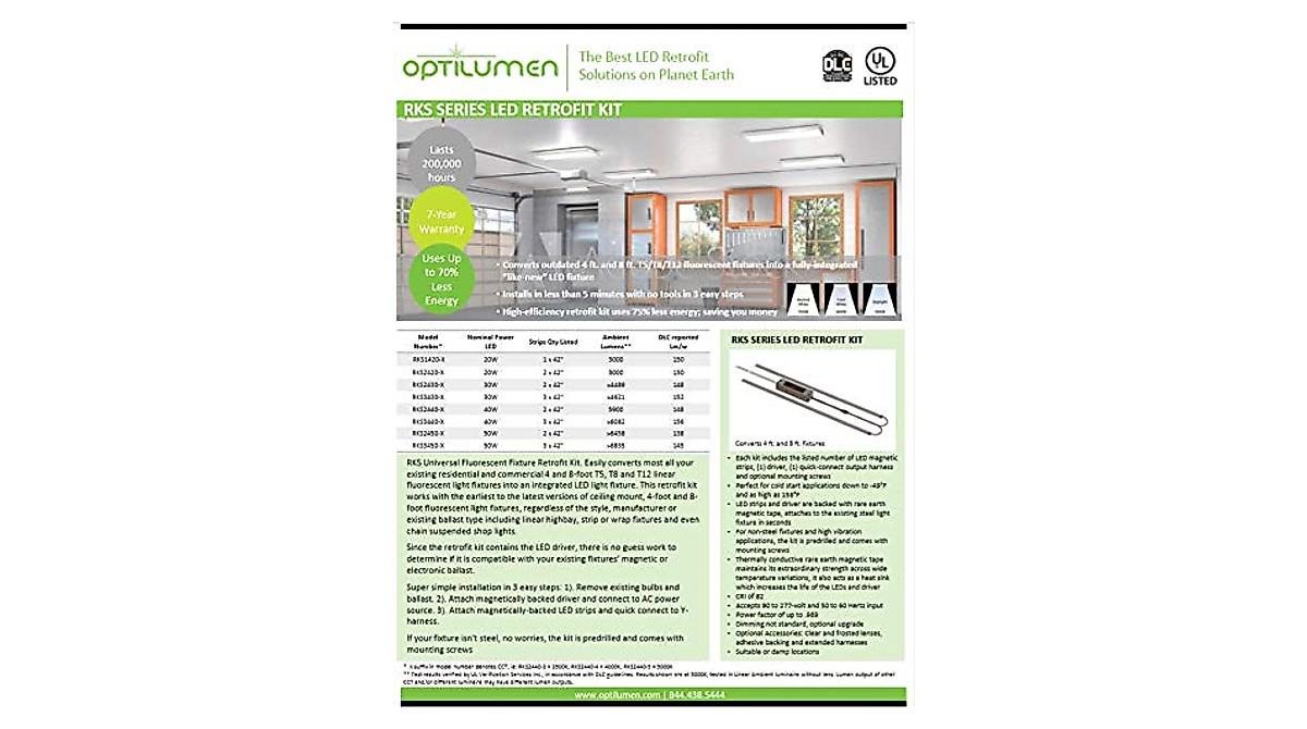 Optilumen RKS LED Retrofit Kit - Save Energy Effortlessly