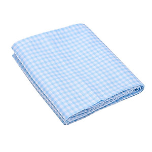 Tnfeeon Baby Swaddle Wrap Sash, Cotton Maternity Bowknot Newborn Infant Blanket for Photo Shot (Light Blue Plaid)