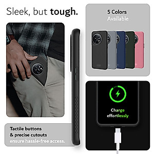 TUDIA DualShield Grip Designed for OnePlus 11 Case 5G (2023), [MergeGrip] Dual Layer Shockproof Slim Military Grade Non-Slip Tough Heavy Duty Protective Phone Case Cover - Matte Black