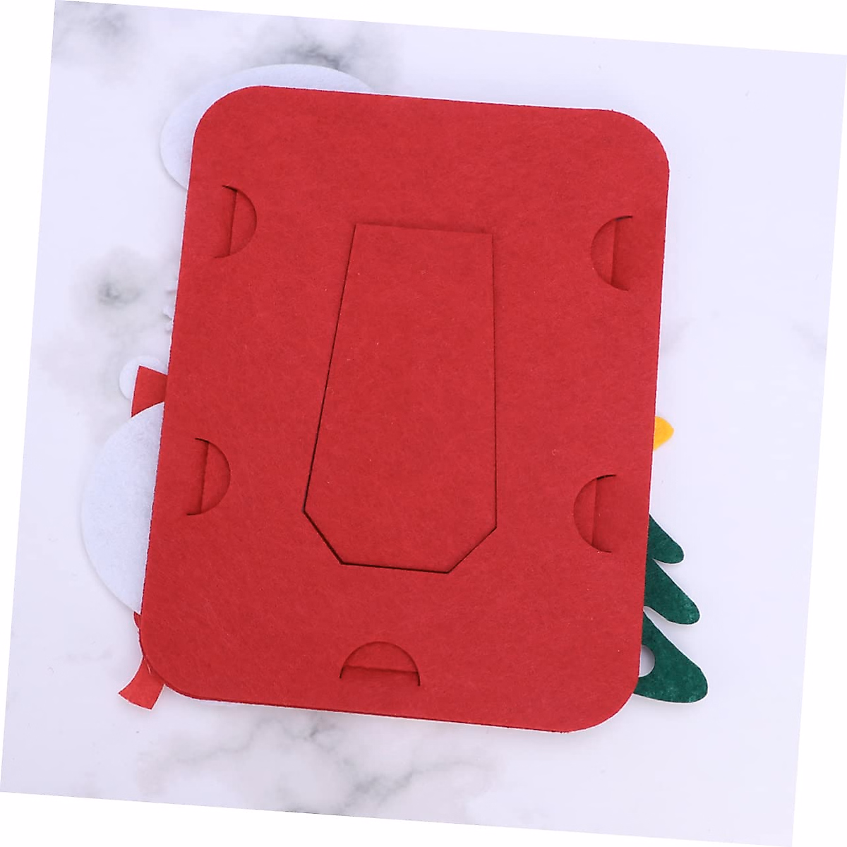 NOLITOY Christmas Photo Booth Prop Frame Christmas Picture Frame Craft Holiday Picture Frame Christmas Picture Frame Kids Christmas Photo Frame Red Photo Frame Child Kraft Paper Decorate