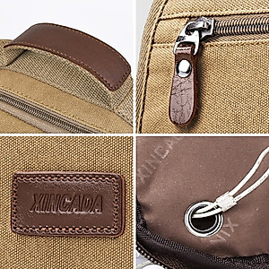 XINCADA Mens Bag Messenger Bag Canvas Shoulder Bags Travel Bag Man Purse Crossbody Bags for Work Business