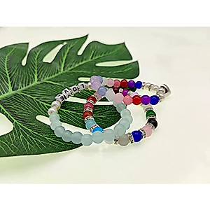 PAMIR TONG 1000pcs Glass Bead Sets for Jewelry Making Kit, 8MM Bracelets Beads Supplies,Imitative Jade Beads,Pearl Beads, Crystal Spacer Beads, Bracelet Loose Bead Sets