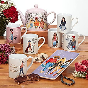 Certified International Girlfriends Rectangular Platter, 14.2" X 10.5"