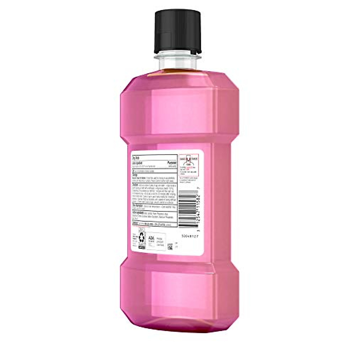 Listerine Smart Rinse Kids Fluoride Anticavity Mouthwash, Pink Lemonade Flavor, 500 mL (Pack of 2)