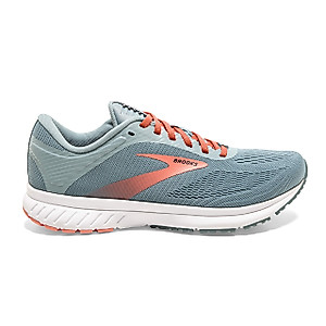Brooks Womens Transmit 2 Running Shoe - Alloy/Bluebird/Limeade - B - 6.5