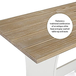 Linon Home Decor Sadie Antique White Nook