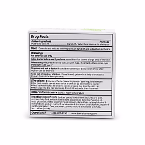 Dermaharmony 2% Pyrithione Zinc Shampoo Bar for dandruff and seborrheic dermatitis - Peppermint (4 Oz)