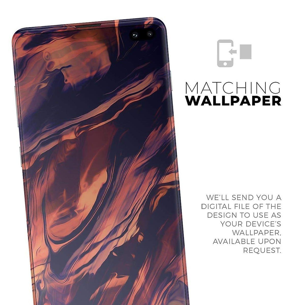 DesignSkinz Blurred Abstract Flow V11 Protective Vinyl Decal Wrap Skin Cover Compatible with The Samsung Galaxy S20 (Screen Trim & Back Glass Skin)