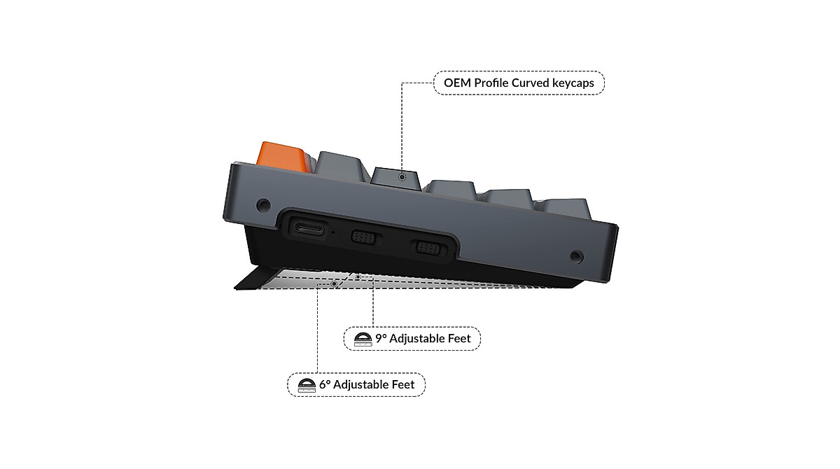 Keychron K4 RGB Mechanical Keyboard - Hot Swappable & Wireless