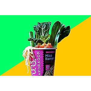 Snapdragon Miso Ramen Cups | Rich Miso Broth With Authentic Ramen Noodles | Authentic Flavors | Satisfy Your Craving | 2.2 oz (6 Pack)