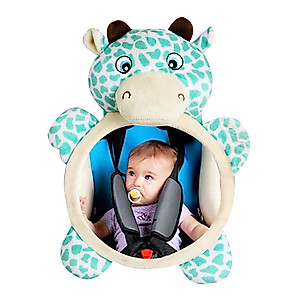 xinyijiayi Car Seat Mirror,Baby Car Mirror Stable Wide View Cute Cartoon Animal Car Headrest Mount Baby Safety Observation Rearview Mirror Deer#