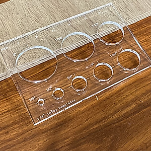 ETFOBMI Router Jig Template, Router Templates for Woodworking, Acrylic Circle Butterfly Bowtie Template for Woodworking Circle Butterfly Inlay Template Decorative