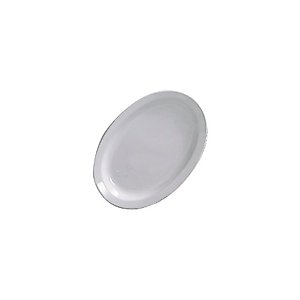 Thunder Group NS512W 12-Pack Narrow Rim Platter, 11-1/2 by 8-Inch, White