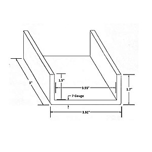Heavy Duty Weld On 2x4 Steel Stake Pockets for Trailer & Truck (8)