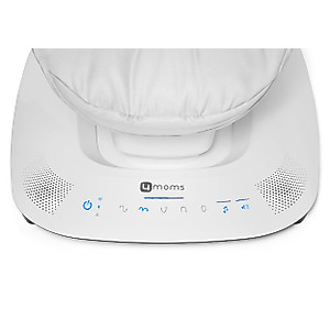 4moms MamaRoo Multi-Motion Baby Swing in Classic Black with Plush Infant Insert, Dark Grey