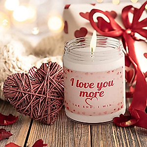 Valentines Day Gifts for Her Girlfriend Wife, Scented Soy Wax Candle Made in USA, 9 oz - Unique Gift Idea for Valentine's Day, Romantic Gifts for Her, Mint Sugar Candle Company