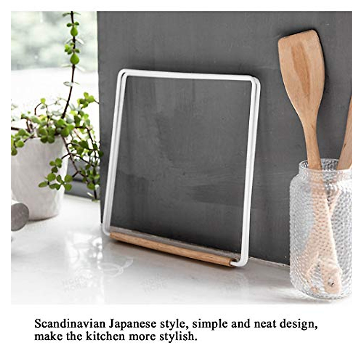 Jitejoe Home Kitchen Countertop Dishcloth Drying Rack, 3 Arms Folding Dishcloth Holder, Hand Towel Stand Rack, White Dishcloth Storage Rack Size 10.83 x 0.98 x 9.84 Inch (White Folding Rag Rack)