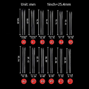 HWHUNO 5XL Extra Long Square Full Cover Nail Tips No Curved,3.9" Tapered Straight Square Nail Tips for Nails Salon Home DIY Professional,False Nails Press on Nail Tips Clear, 240Pcs(12Size)