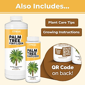 Palm Tree Fertilizer for All Palms and Ferns, Liquid Plant Food 8 oz (250mL)