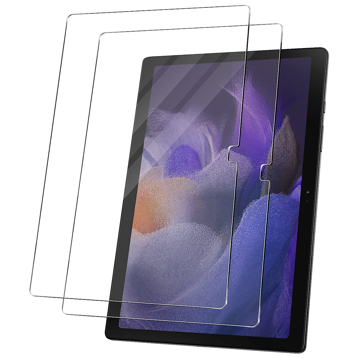 (2 Pack) Orzero Compatible for Samsung Galaxy Tab A8 10.5 inch 2021 Tempered Glass Screen Protector, 9 Hardness HD Anti-Scratch Full-Coverage Bubble Free (Lifetime Replacement)