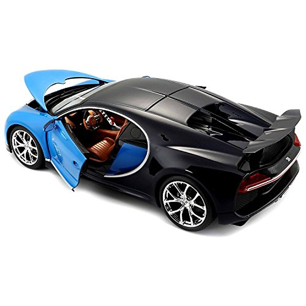 2016 Bugatti Chiron Blue 1/18 Diecast Model Car , unisex