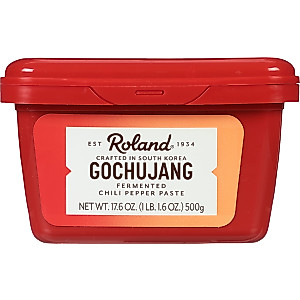 Roland Foods Gochujang, Korean Fermented Hot Chili Paste, 17.6 Oz