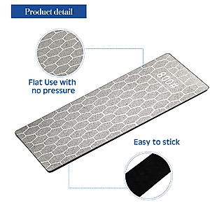 6 Pcs Diamond Sharpening Stone Honing Stone Lapping Plate Diamond Sharpening Plate Fine Coarse Diamond Stone for Kitchen Blade Blunt Edges Chisel, 5.9 x 2.48 Inch, 200, 400, 600, 800,1000, 1200 Grit