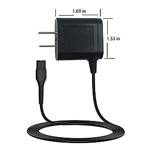 4.3V Philips Norelco One Blade Charger Power Cord, Power Supply Adapter for Norelco OneBlade QP2520, QP2520 / 90, QP2520 / 70, QP2520 / 72 Hybrid Electric Trimmer and Shaver(Fits QP2520 Only)