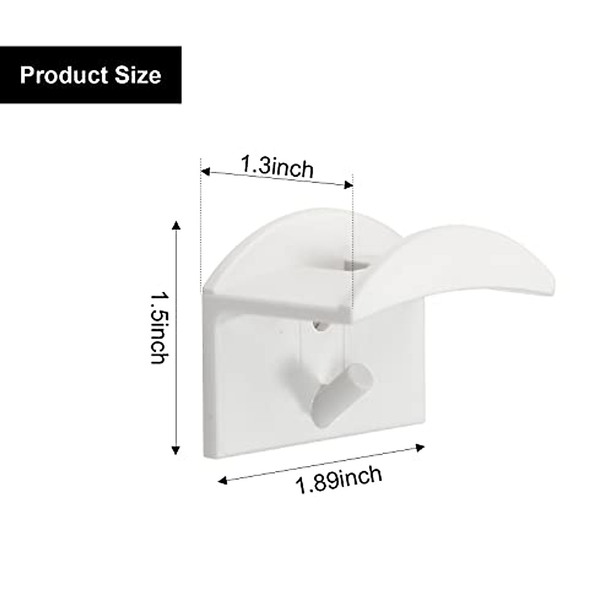 EWUHRY 16Pcs Hat Racks for Baseball Caps - Adhesive Wall Hooks for Baseball Hats Organizer, Headband Holder for Disney Mickey Ears, Cowboy Hat Hanger Wall Cap Display Rack for Closet Door