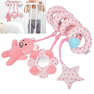 Ejoyous Baby Stroller Hanging Toy, Newborn Pram Crib Plush Toys Infant Spiral Activity Rattle Stroller Car Seat Toy for Babies Boys and Girls()
