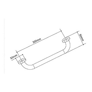 CRODY Bath Wall Attachment Handrails Grab Bar Rails Bathroom Grab Bar Armrest, Shower Handrails Towel Rack, Bathtub Disabled Auxiliary Skid Handles Copper Chrome Safety Support Rails for Family Pre/70