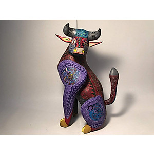 EL Toro Rojo handcrafted Oaxacan Alebrije, wood carving