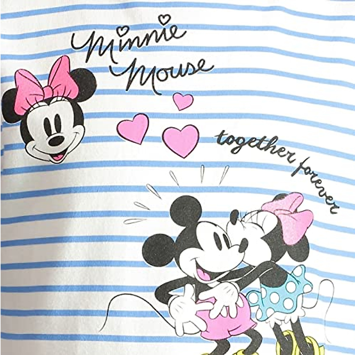 Disney Minnie Mouse Infant Baby Girls Fashion Short Sleeve Dress Blue/Pink 24 Months