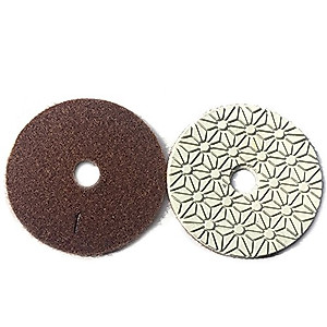 Diamond Wet 3 Steps Polishing Pad 4'' for Concrete Granite Marble Stone 100mm Resin Disc 3pcs/Set