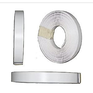 3/4" Vinyl Chair Strap for Patio Pool Lawn Garden Furniture Repair 20' Durable Roll - Best for Strapping, Repair & Restoration (White Color #201)